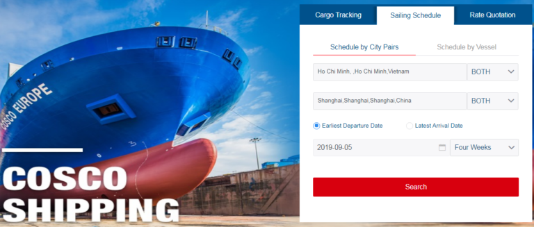 THÔNG TIN HÃNG TÀU COSCO SHIPPING LINES